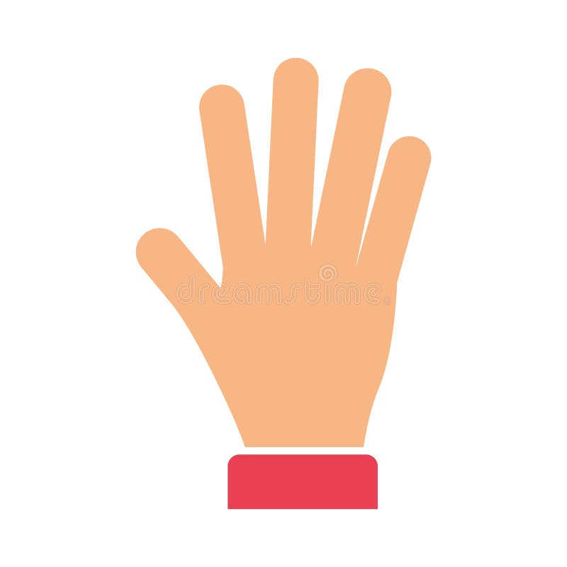 Give me five stock vector. Illustration of hands, fingers - 30830376