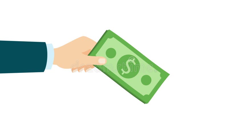 Hand give money stock footage. Video of marketing, hand - 79001210