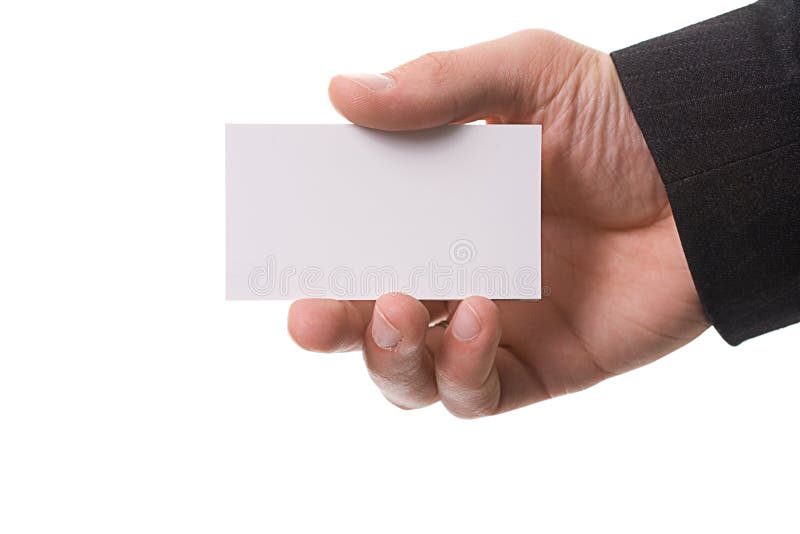 Hand giving card stock image. Image of message, identity - 12827879