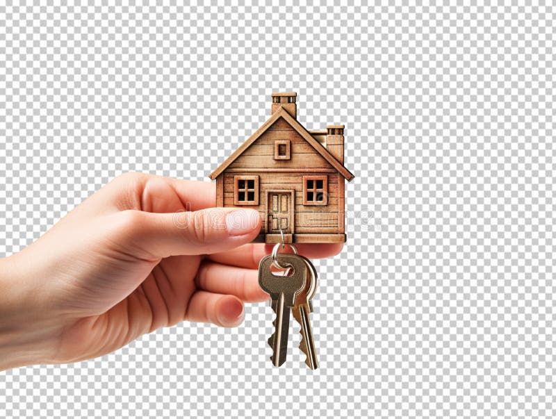 Hand Giving House Keys Isolated on Transparent Background Stock Photo ...
