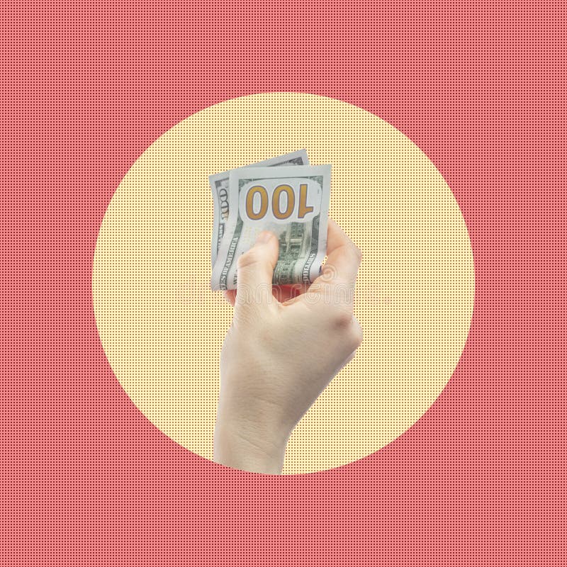 Hand Giving Hundred Dollar Bill Stock Image - Image of business ...