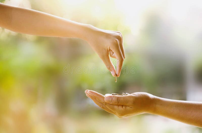 Hand Giving Money for Investment Stock Image - Image of business, loan ...