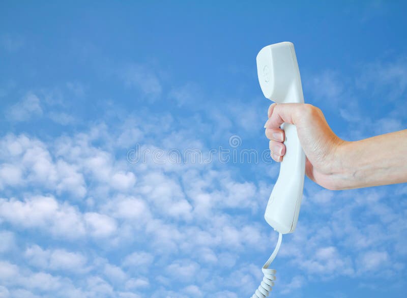 Hand giving a phone tube stock image. Image of bule, device - 41169699
