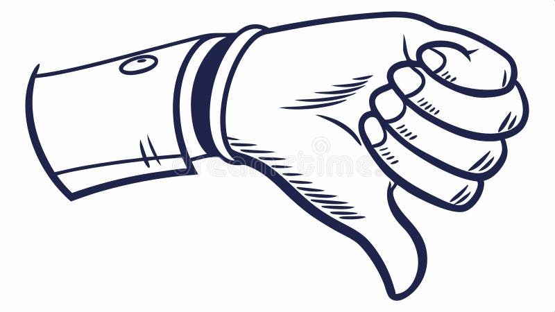 Hand Giving Thumbs Down, Rejection and Negative Response Vector Design ...