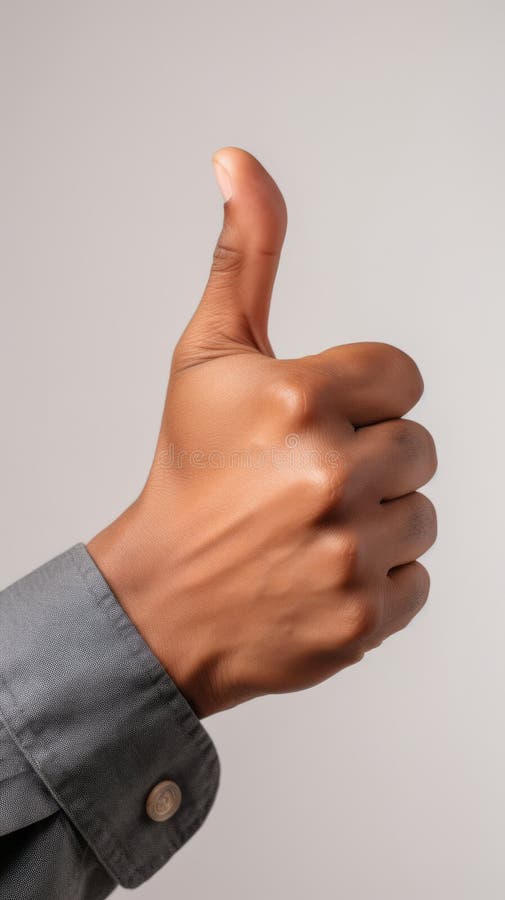 A Hand Giving a Thumbs Up Sign Stock Image - Image of admiration, sign ...