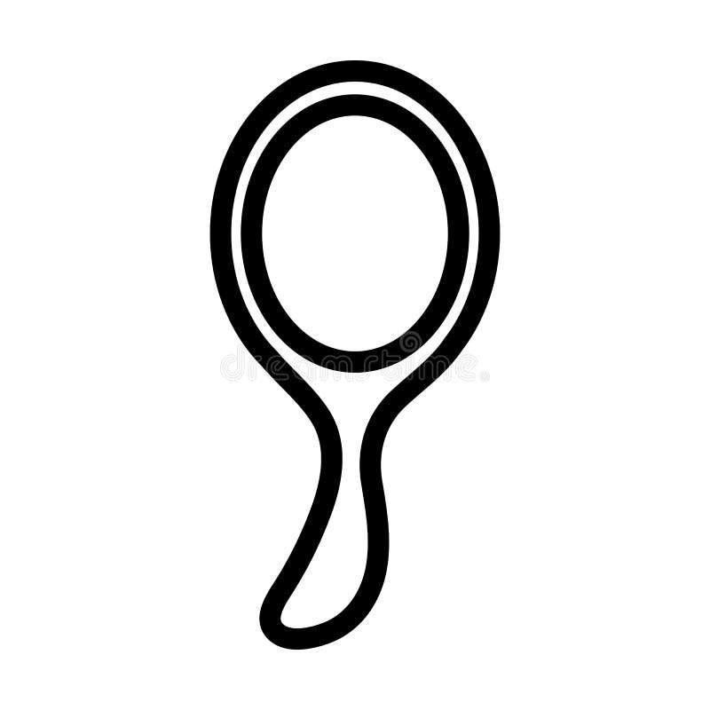 Hand-glass Icon stock vector. Illustration of icon, glamour - 219190350