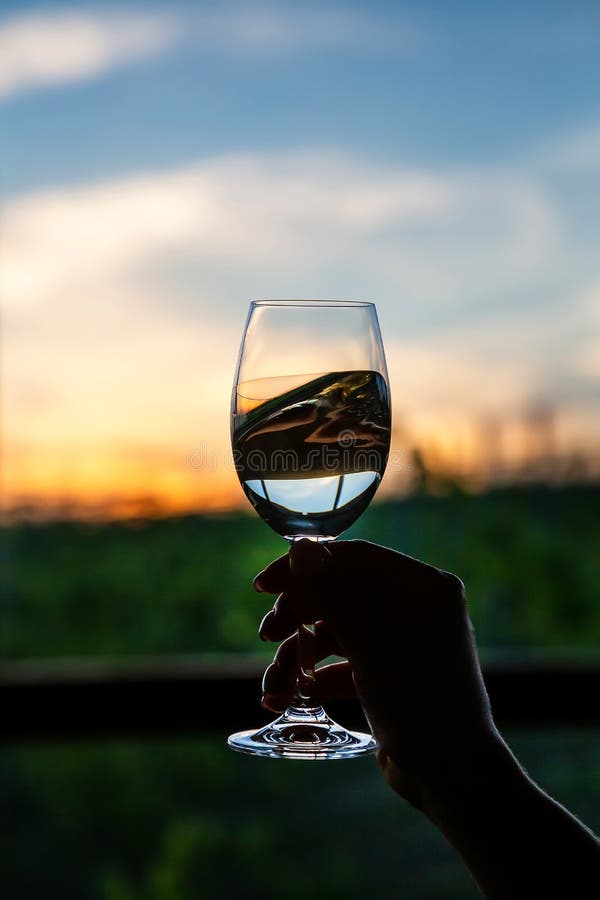 Sunset Over the Dniester River. Bakota Bay in the Autumn Evening Stock ...