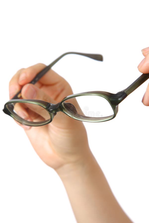 Hand with glasses stock photo. Image of hand, finger - 45976030