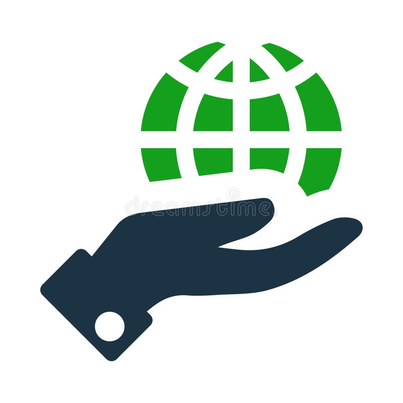 Hand, Globe, World, Worldwide, Hand Holding a Globe Icon Stock Vector ...