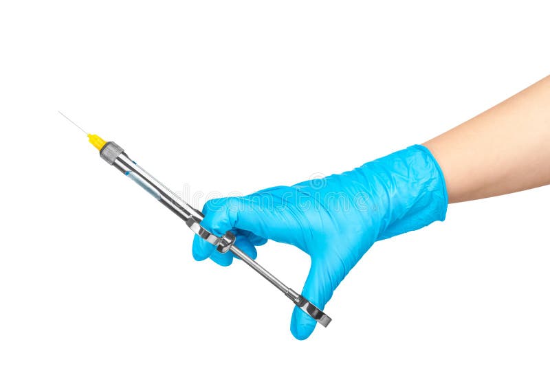 Syringe for Anesthesia in Dentistry with a Used Capsule for the Needle ...