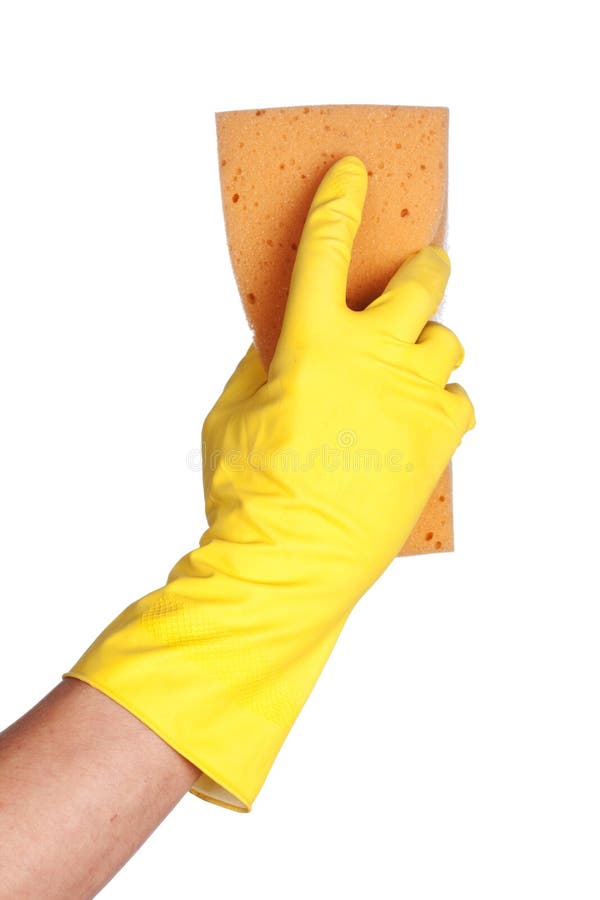 Glove and Sponge stock image. Image of wash, maid, glove - 20927611