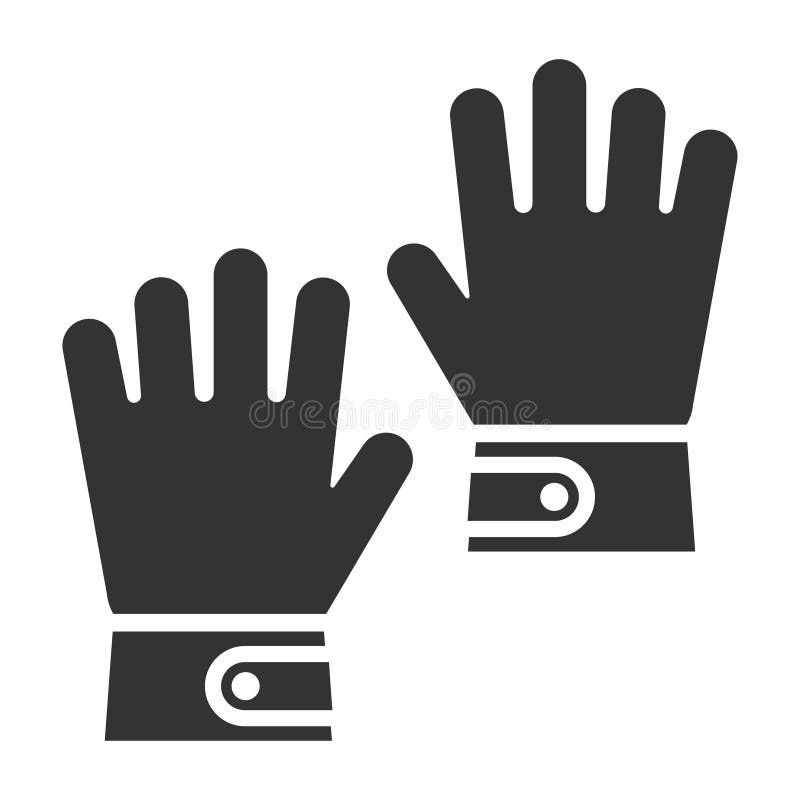 Hand gloves icon stock vector. Illustration of symbol - 262571281