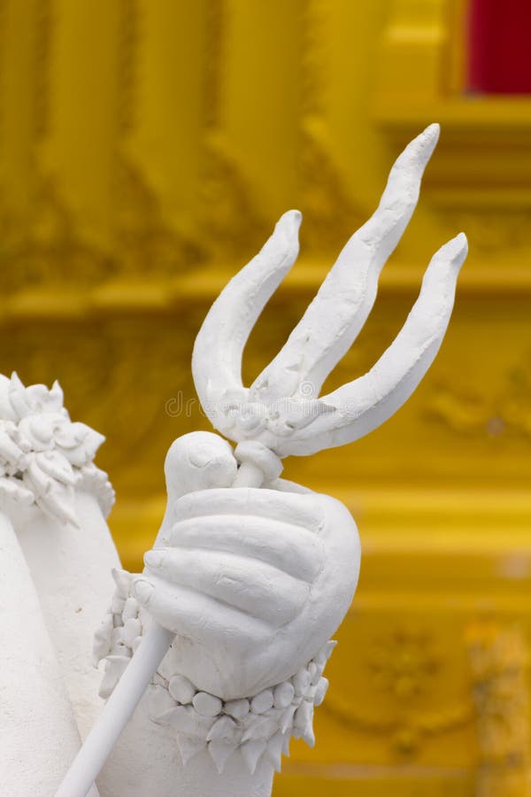 Hand God Ganesh Statue with Trident Stock Photo - Image of ganapati ...