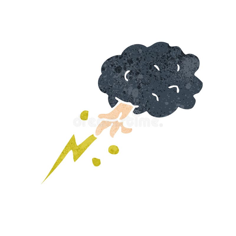 Hand of god retro cartoon stock vector. Illustration of cartoon - 37579754