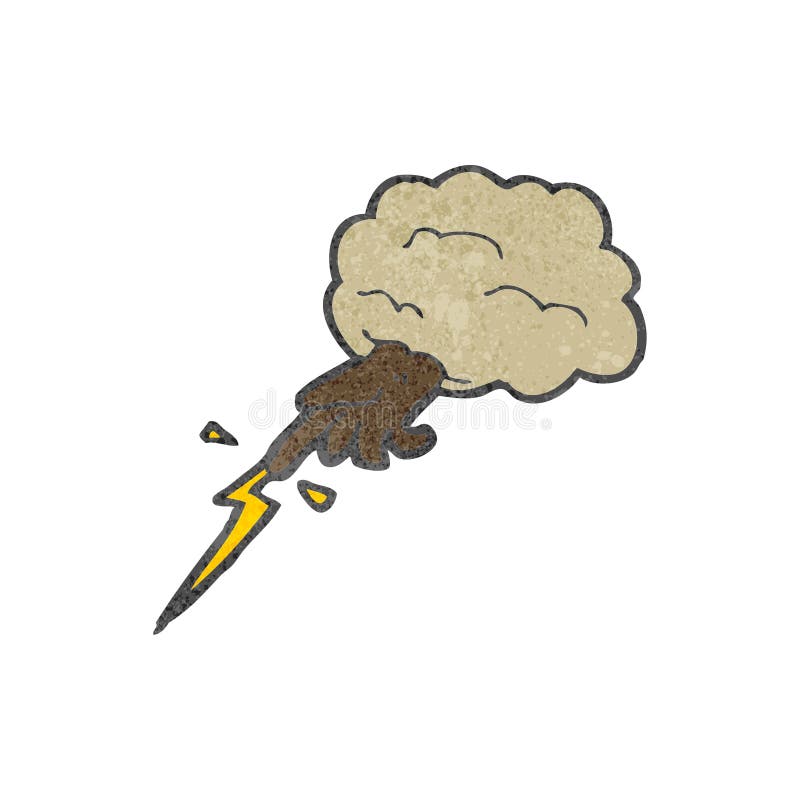 Hand of god retro cartoon stock vector. Illustration of drawing - 37579805