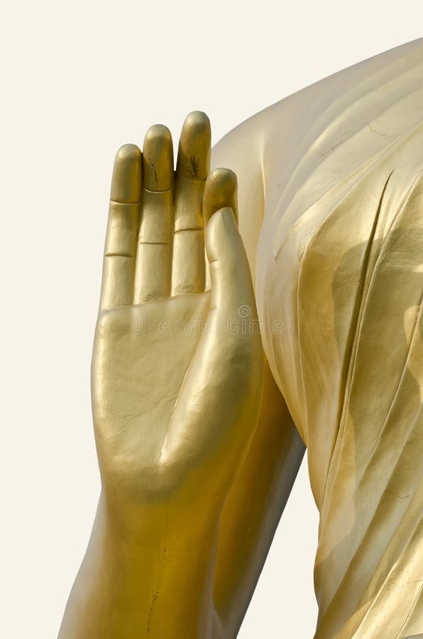 Hand of gold buddha stock photo. Image of buddha, culture - 53972220