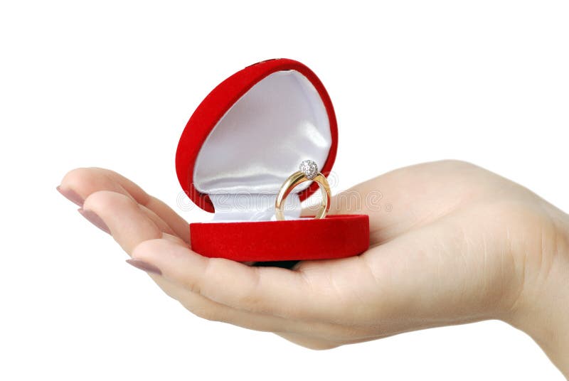 Hand with gold ring stock photo. Image of girl, jewel - 4297696