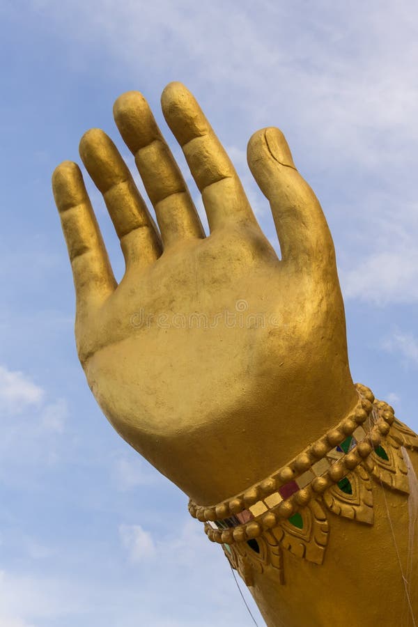 Hand of Golden Statue of Ganesha Stock Photo - Image of arts, idol ...