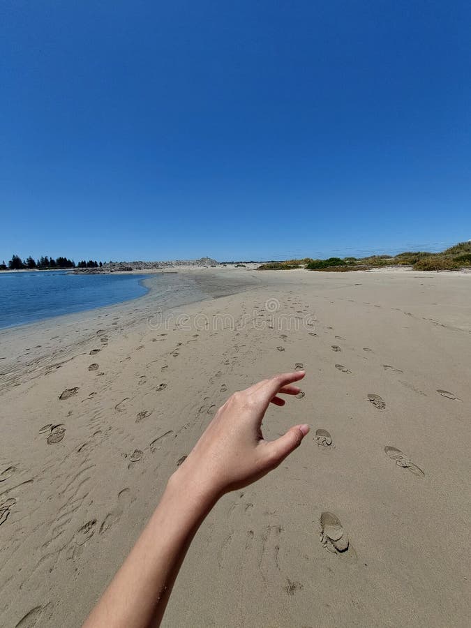 Hand Got Tanning on the Beach Stock Image - Image of tanning, person ...