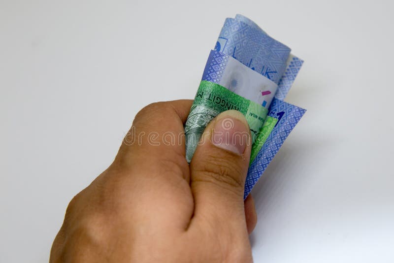 A Hand Grab a Money Ringgit Malaysia Notes RM Stock Photo - Image of ...