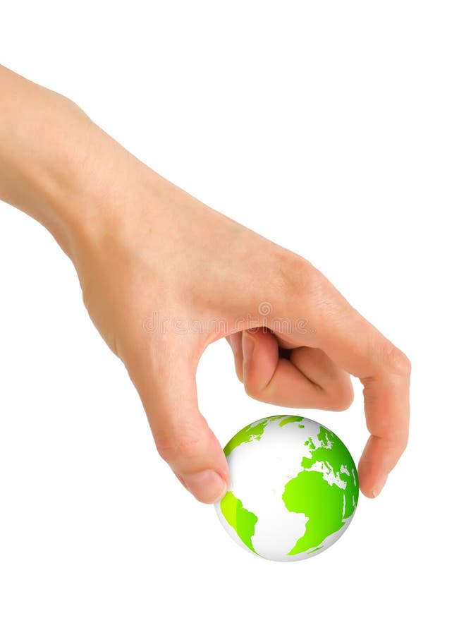 Hand grab world stock image. Image of land, planet, save - 19592601