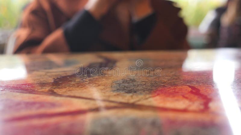 A Hand Grabbing and Picking Up Mobile Phone on the Table. Stock Video ...
