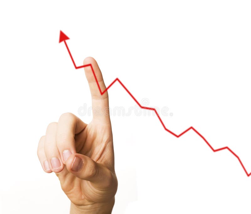 Hand and graph stock photo. Image of achievement, improvement - 9804224