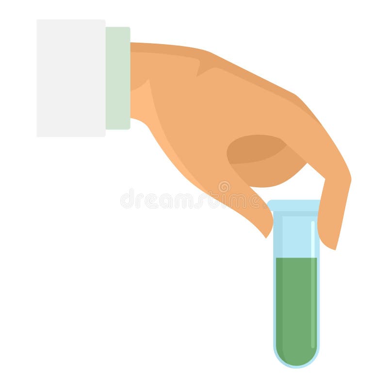 Green Test Tube Mockup, Realistic Style Stock Vector - Illustration of ...