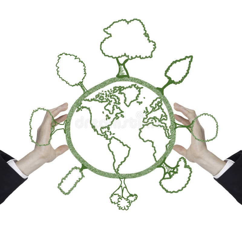 World Map Drawing Watercolor Stock Illustration - Illustration of ...