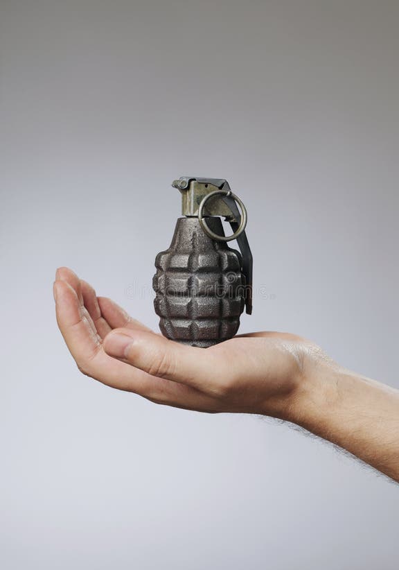 Hand grenade stock photo. Image of hand, bomb, army, holds - 16089738