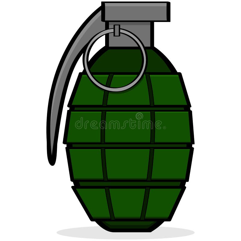 Hand grenade stock vector. Illustration of cartoon, military - 39359044