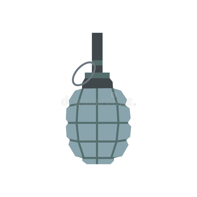 Gas Hand Grenade Simple Icon Stock Vector - Illustration of cylinder ...