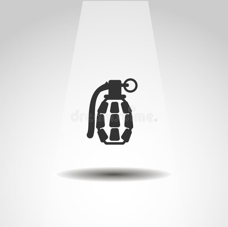Hand Grenade Vector Icon. Grenade Icon Stock Illustration ...