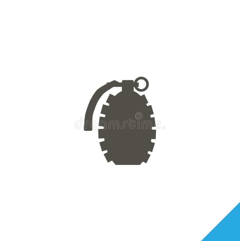 Hand Grenade Vector Icon Grenade Simple Icon Stock Vector ...