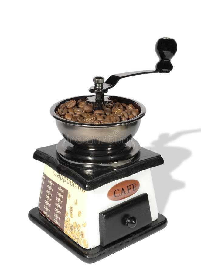 Hand grinder stock photo. Image of drawer, brown, cappuccino - 18447726