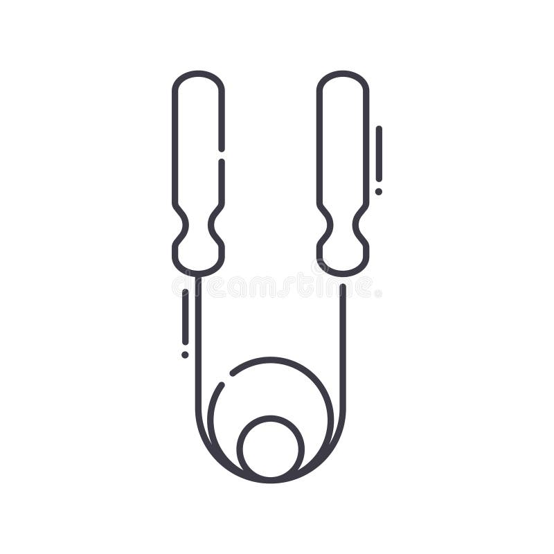 Hand Grip Icon, Linear Isolated Illustration, Thin Line Vector, Web ...