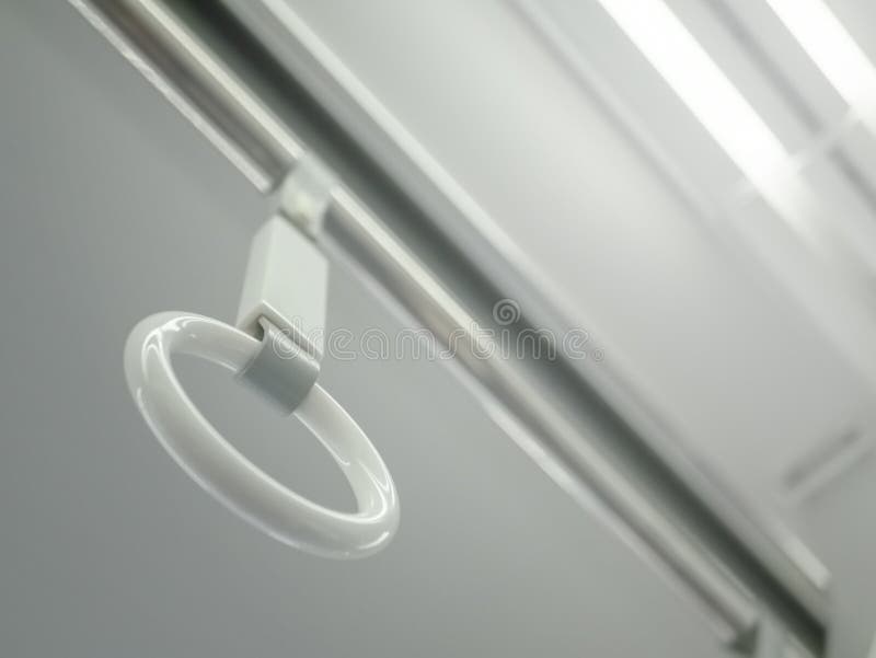 Hand Grip Strap in Subway Train for Safety, Close Up Stock Image ...