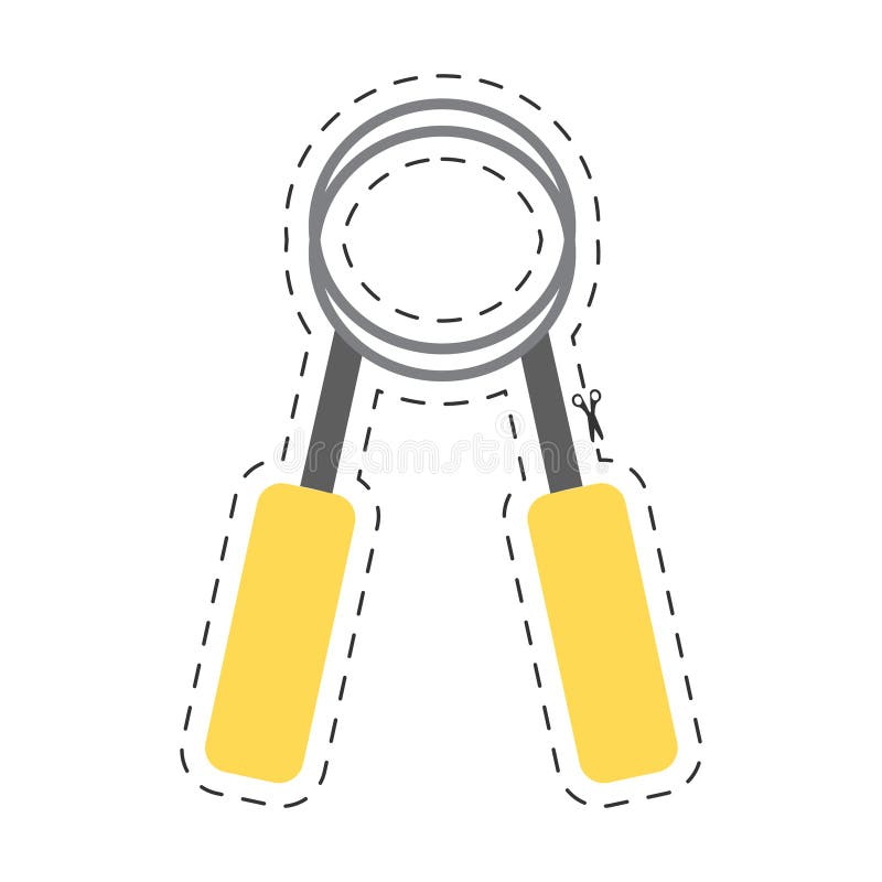 Hand Grip Strengthener. Vector Stock Illustration - Illustration of ...
