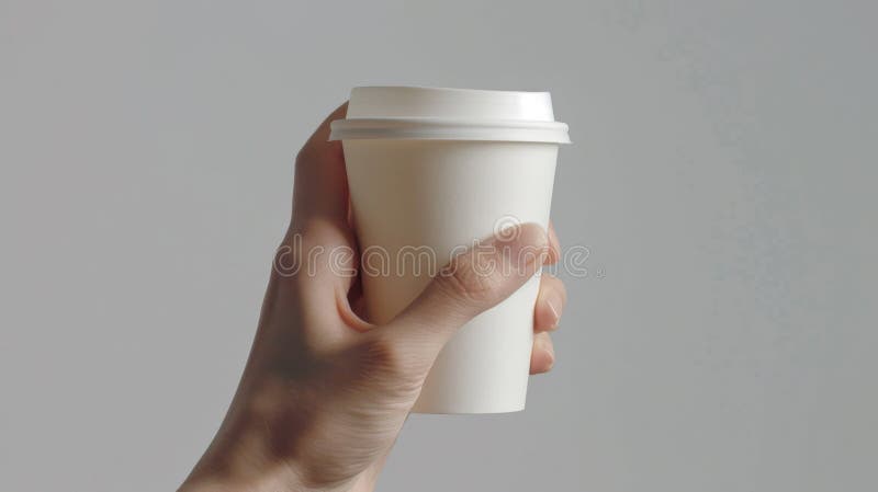 Hand Holding a Coffee Cup.AI Generated Image Stock Image - Image of ...