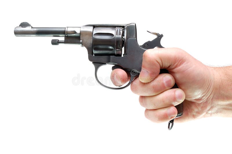Hand with gun stock image. Image of armed, semi, caliber - 4863297
