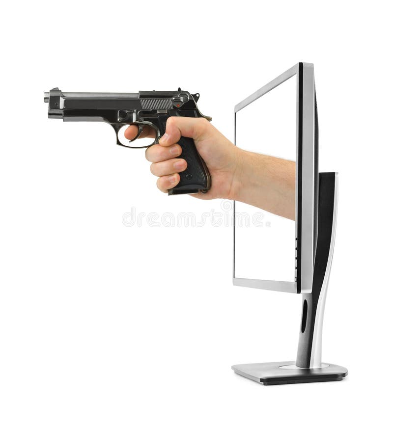 Computer Monitor Hand Gun Stock Images - Download 251 Royalty Free Photos