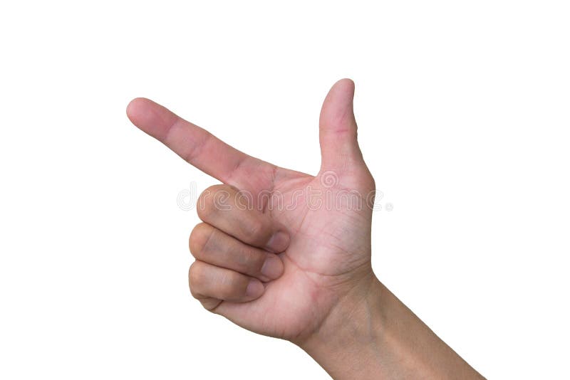 Hand Gun stock image. Image of isolated, thumb, color - 50650357