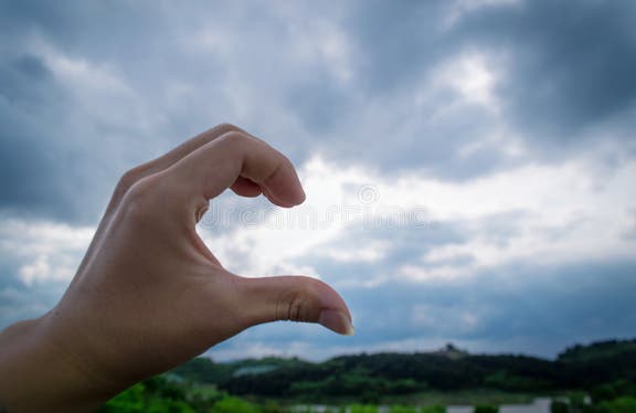 Hand half heart stock image. Image of feeling, life, romantic - 93472007