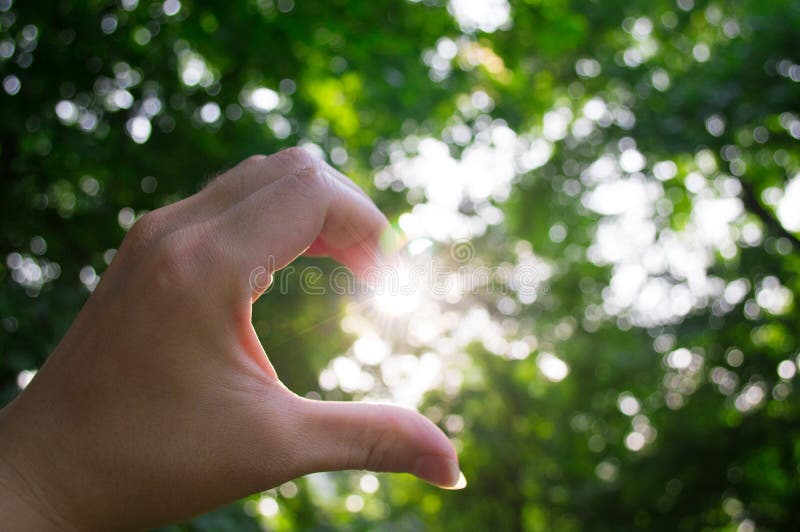 Half Heart Shape Hand Gesture Stock Image - Image of online, digital ...