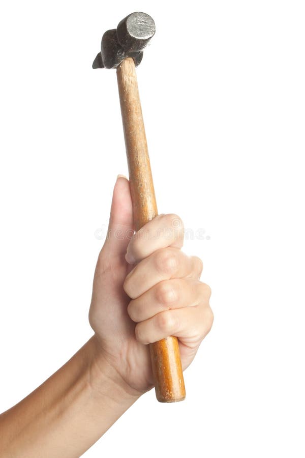 Hand with hammer stock image. Image of power, caucasian - 10571955