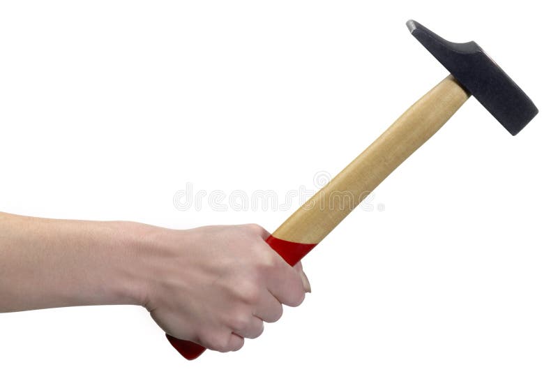 Hand and hammer stock image. Image of industry, engineering - 28290105