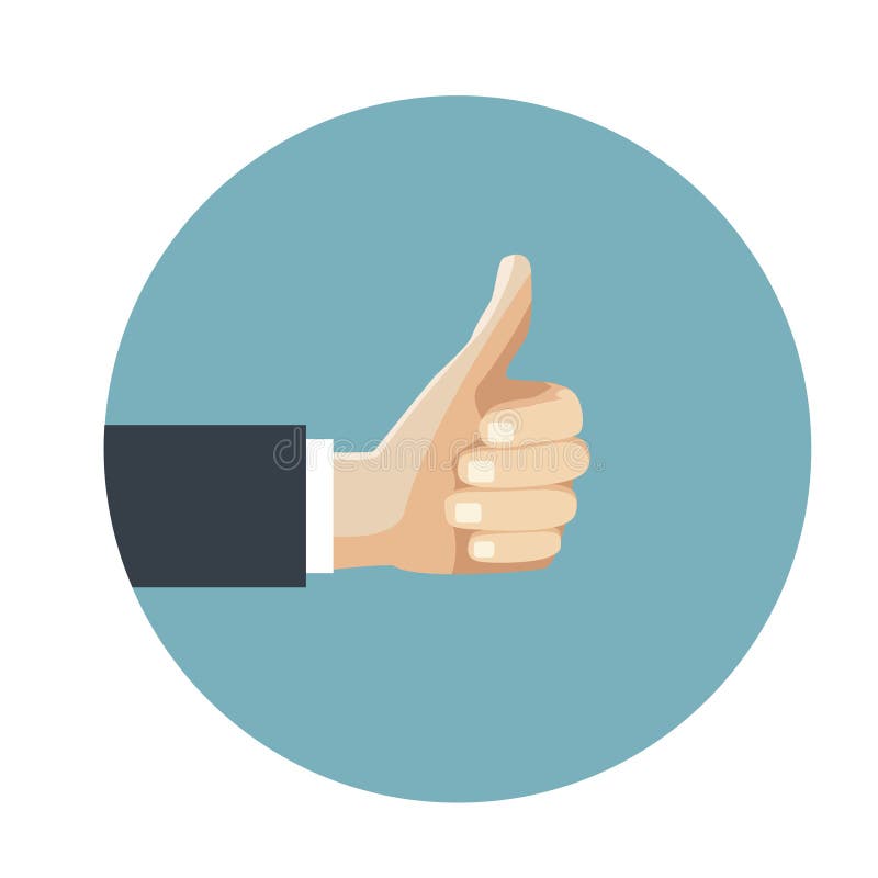 Hand stock vector. Illustration of thumb, design, good - 100666929