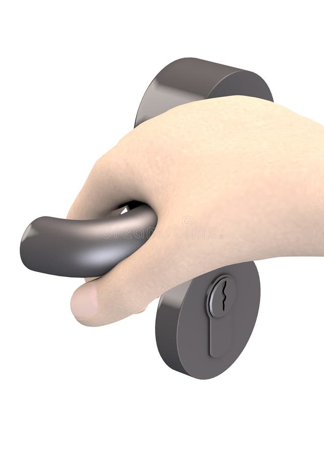 Hand with handle stock illustration. Illustration of skin - 24851146