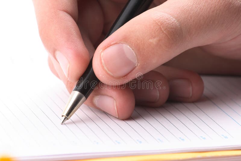 Hand with the Handle, daily Log, Document Stock Photo - Image of ...