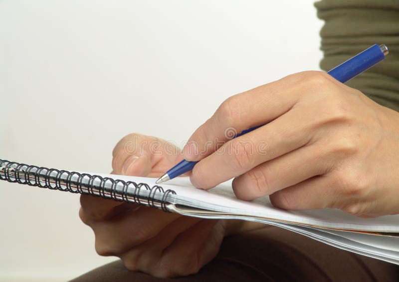 Hand with the Handle, daily Log, Document. Stock Photo - Image of ...